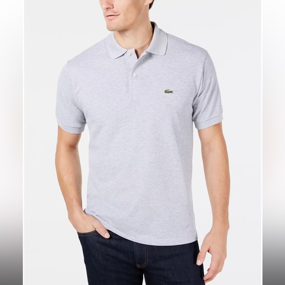 Lacoste | Shirts | Lacoste Grey Polo Shirt | Poshmark